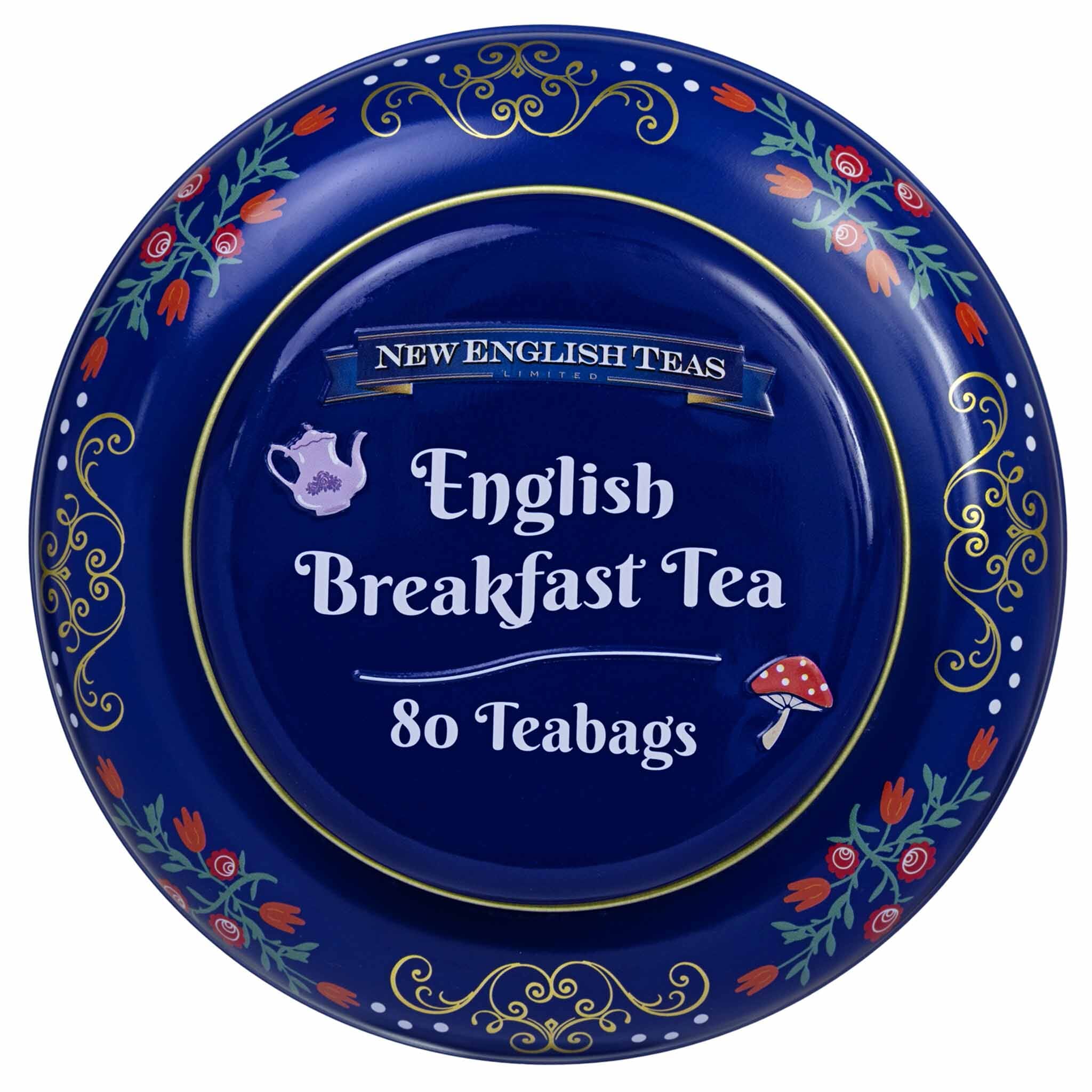 Alice In Wonderland 80 Teabag Tea Caddy - Modern Folk Art - New English ...