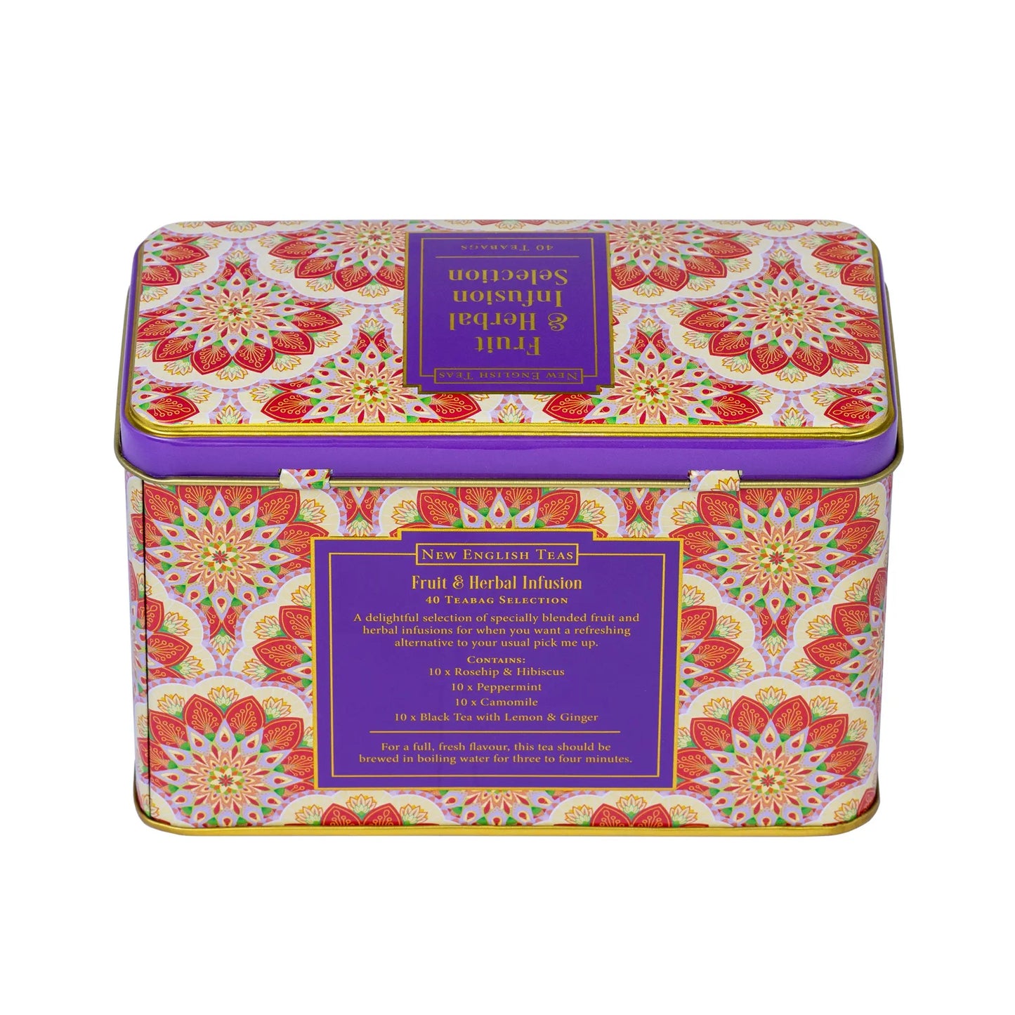 Fruit & Herbal Classic Tea Tin - Patterns - New English Teas