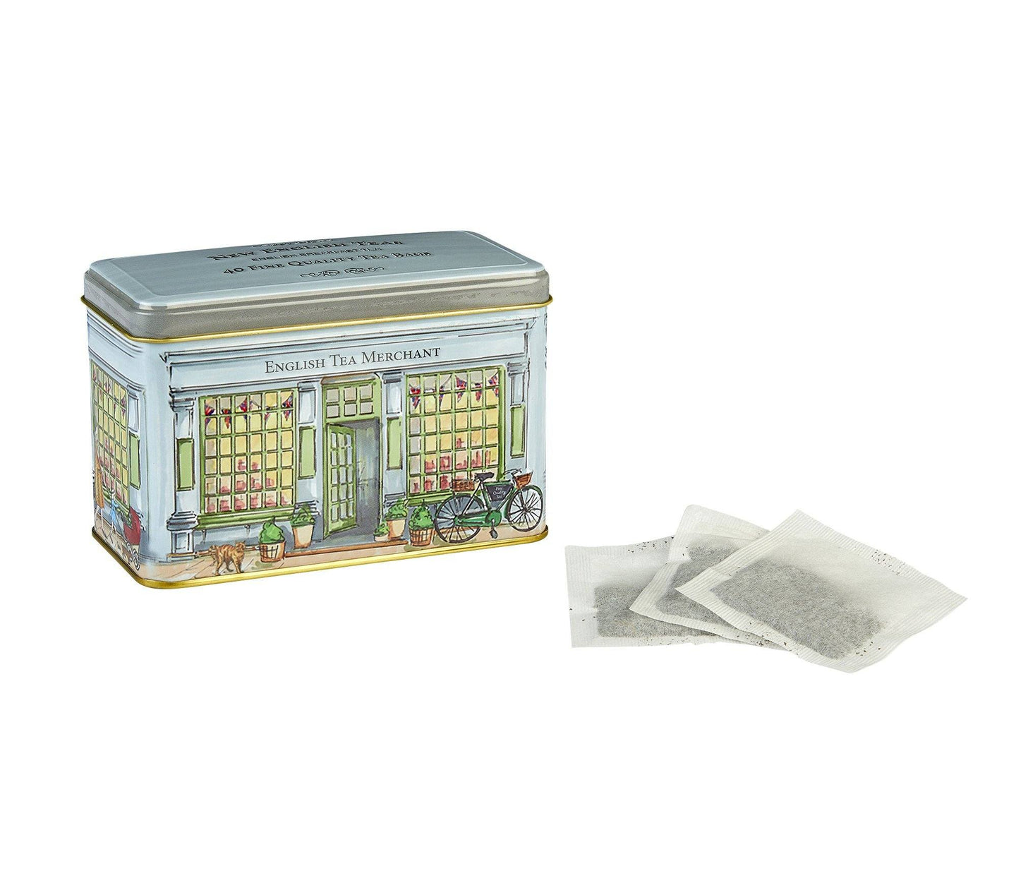 Vintage Village Classic Tea Tin - Merchant's Shop - New English Teas