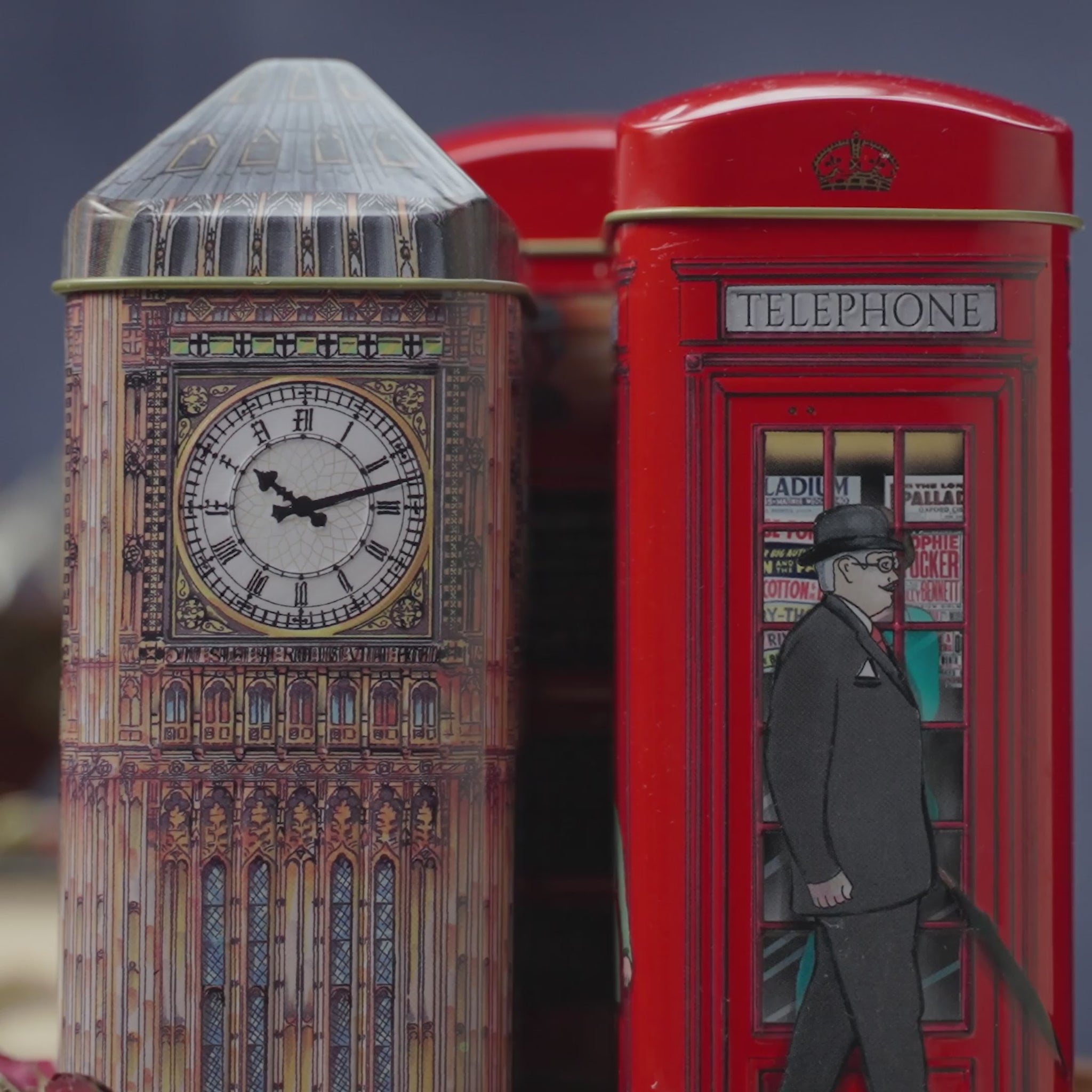 Heritage Big Ben Fine English Tea Triple Tin Gift Pack - New English Teas