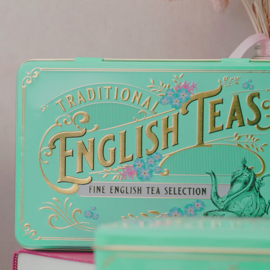 Vintage Victorian English Tea Selection Gift Tin - New English Teas