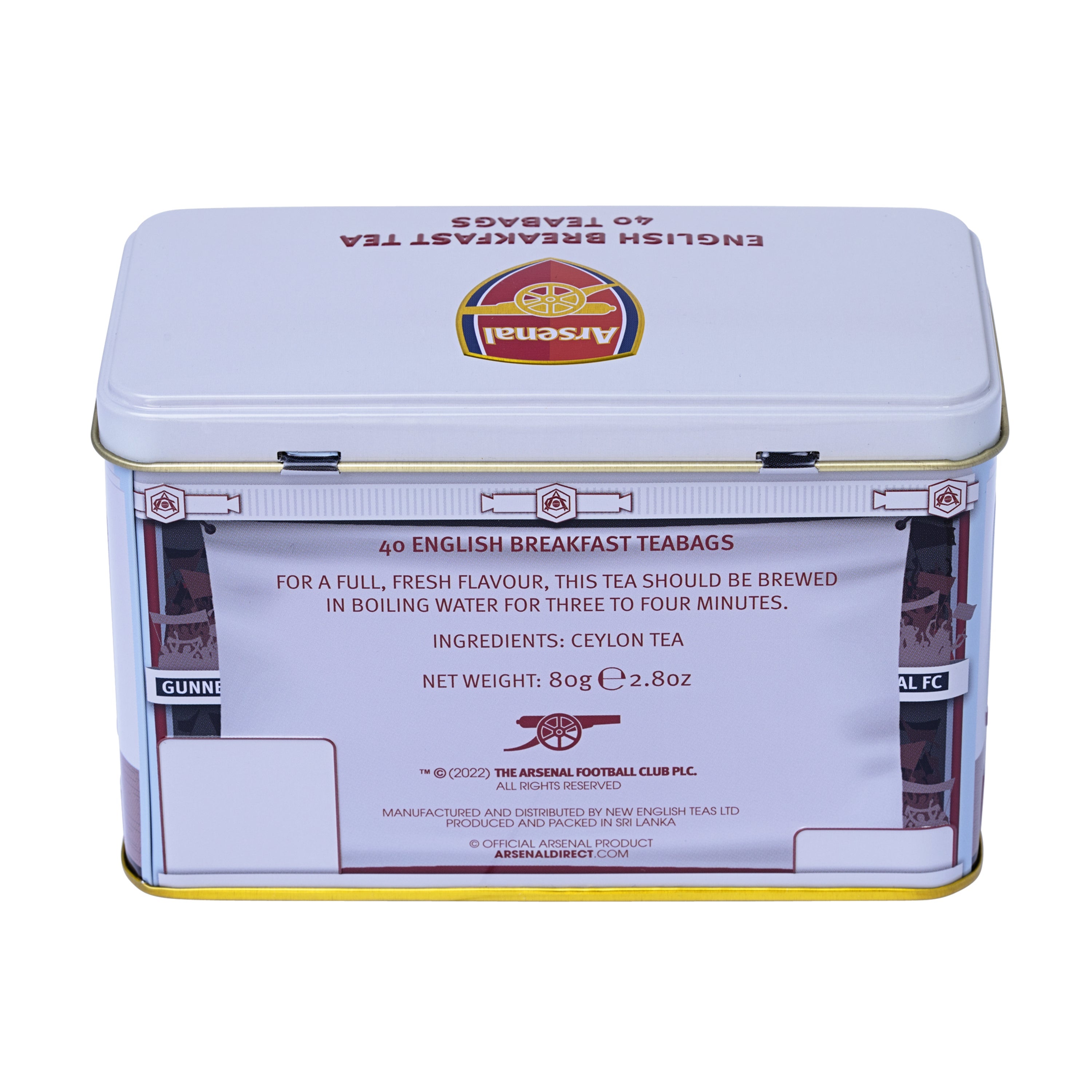 Arsenal FC Highbury - Classic Tea Tin - New English Teas