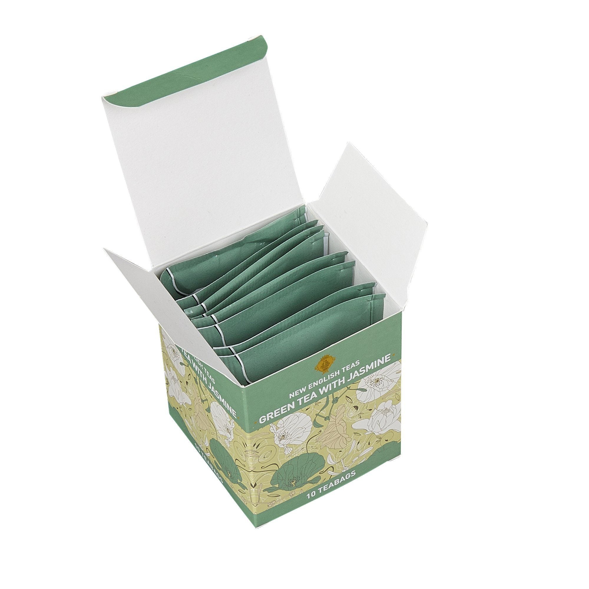 Green Tea With Jasmine Mini Box 10s - Tea Bags - New English Teas