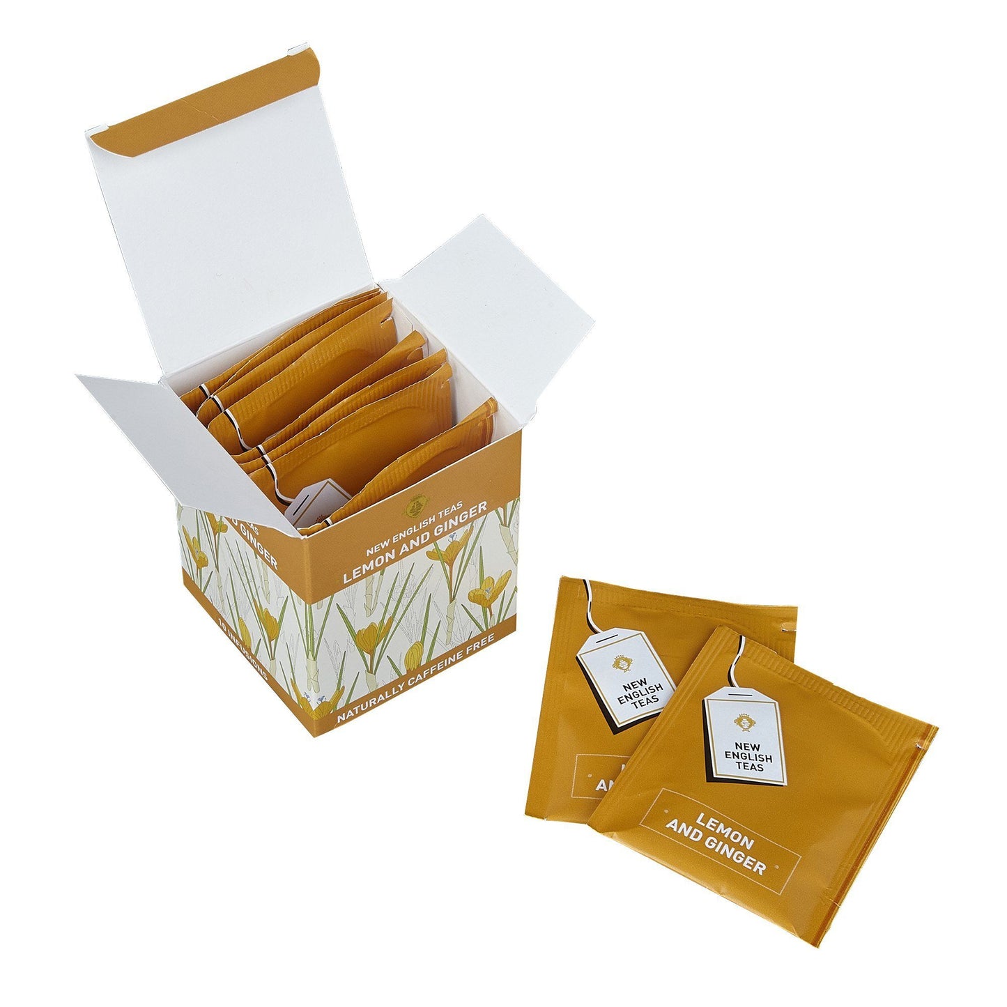 Lemon and Ginger Tea Mini Box 10s - Tea Bags - New English Teas
