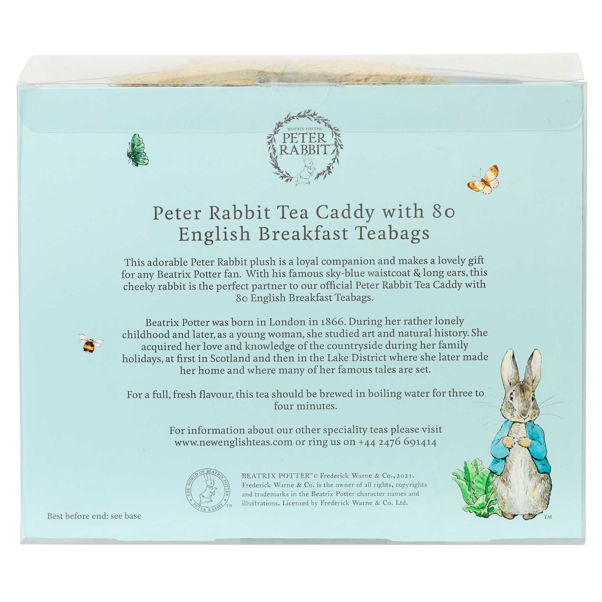 Peter Rabbit Gift Set with Tea Caddy and Plush Toy - New English Teas